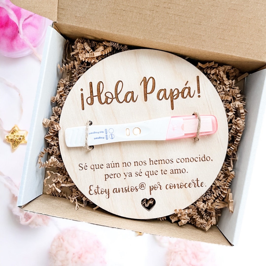 Pregnancy Announcement to Papa (spanish Version) - Etsy