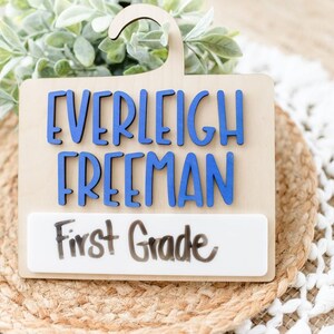 Personalized Wooden Car Rider Sign | Back to School Name Tag - Etsy