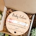 Personalized Wooden Baby Announcement Sign | Pregnancy Keepsake - Etsy