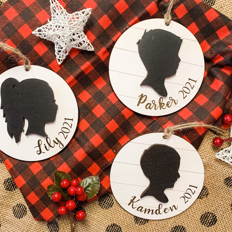 Silhouette Ornament - Etsy