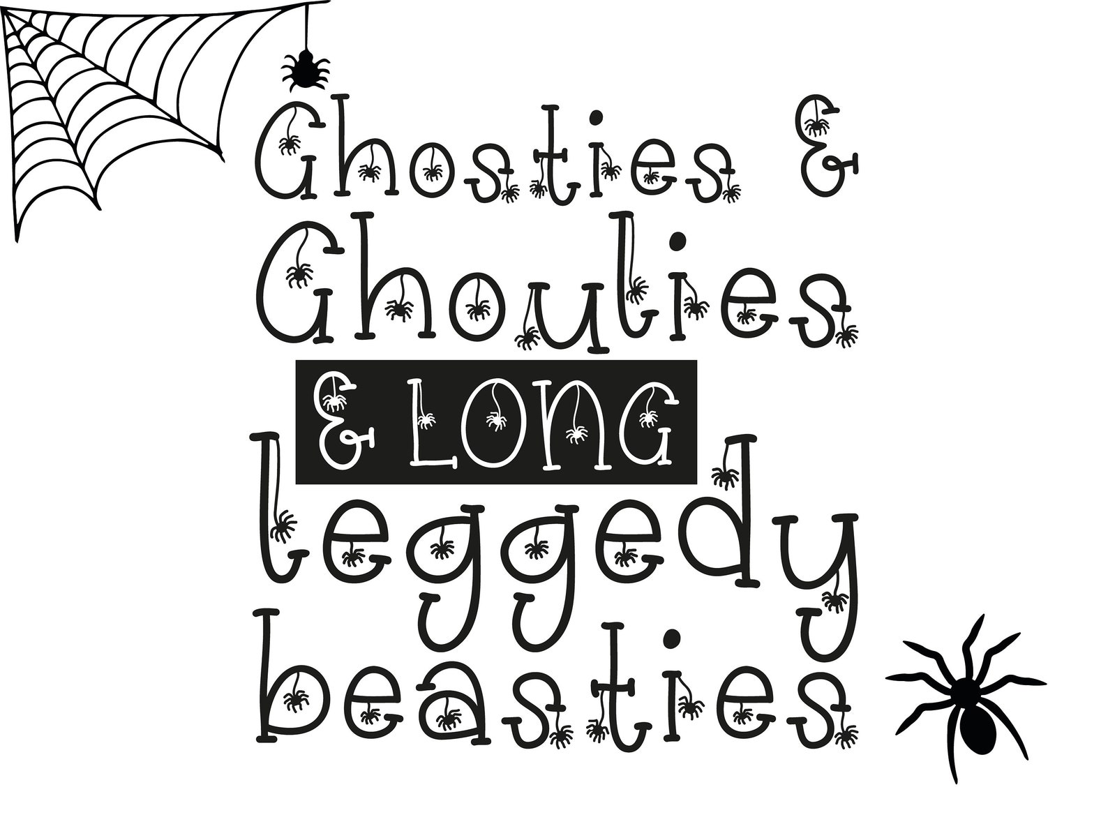 Creepily Crawling A Creepy Spiders Font .OTF Typeface Commercial Use ...