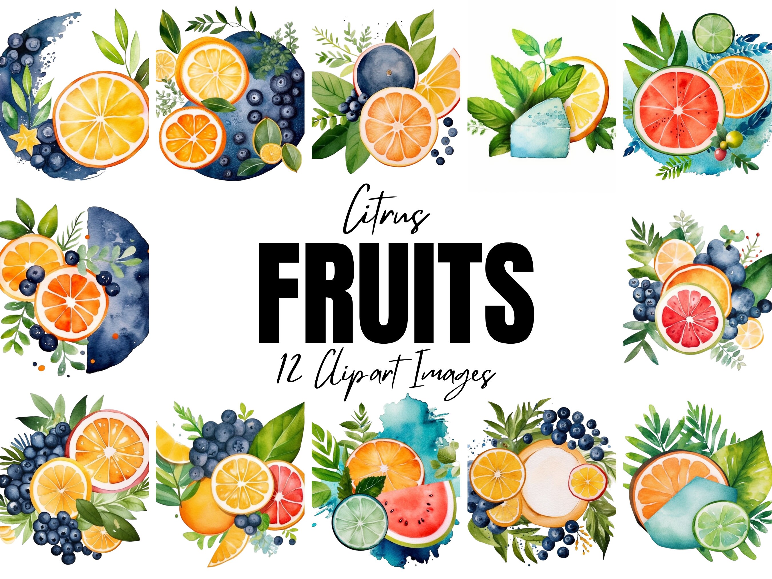 Tropical Fruit Salad Clip Art