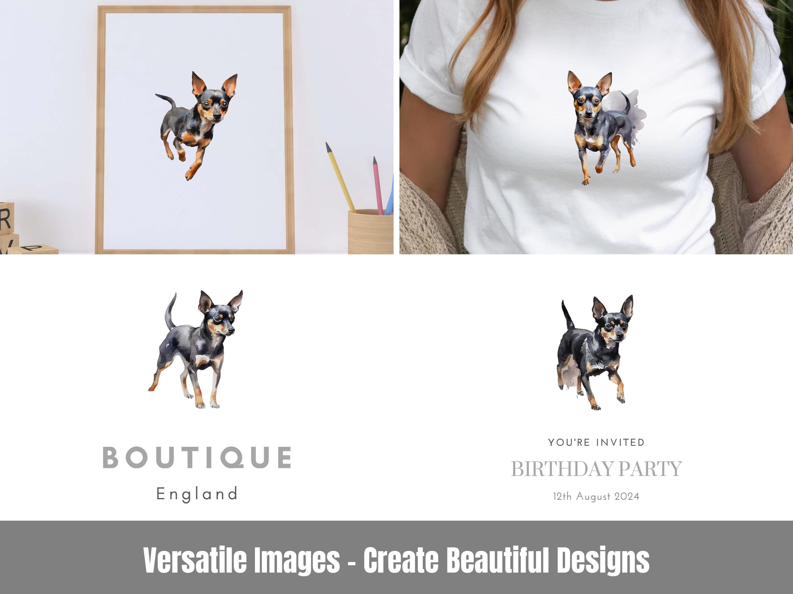 Miniature Pinscher Clipart Set Mini Pin Zwergpinscher Digital ...