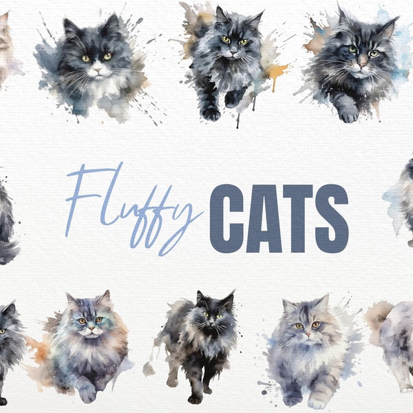 Fluffy Cat - Etsy UK