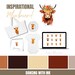 Highland Cow Clipart Set Watercolour Heilan Coo Png Commercial Use ...