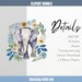 Elephants Clipart Set Teal and Purple Digital Png Illustration Bundle ...