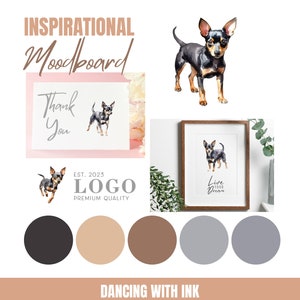 Miniature Pinscher Clipart Set Mini Pin Zwergpinscher Digital ...