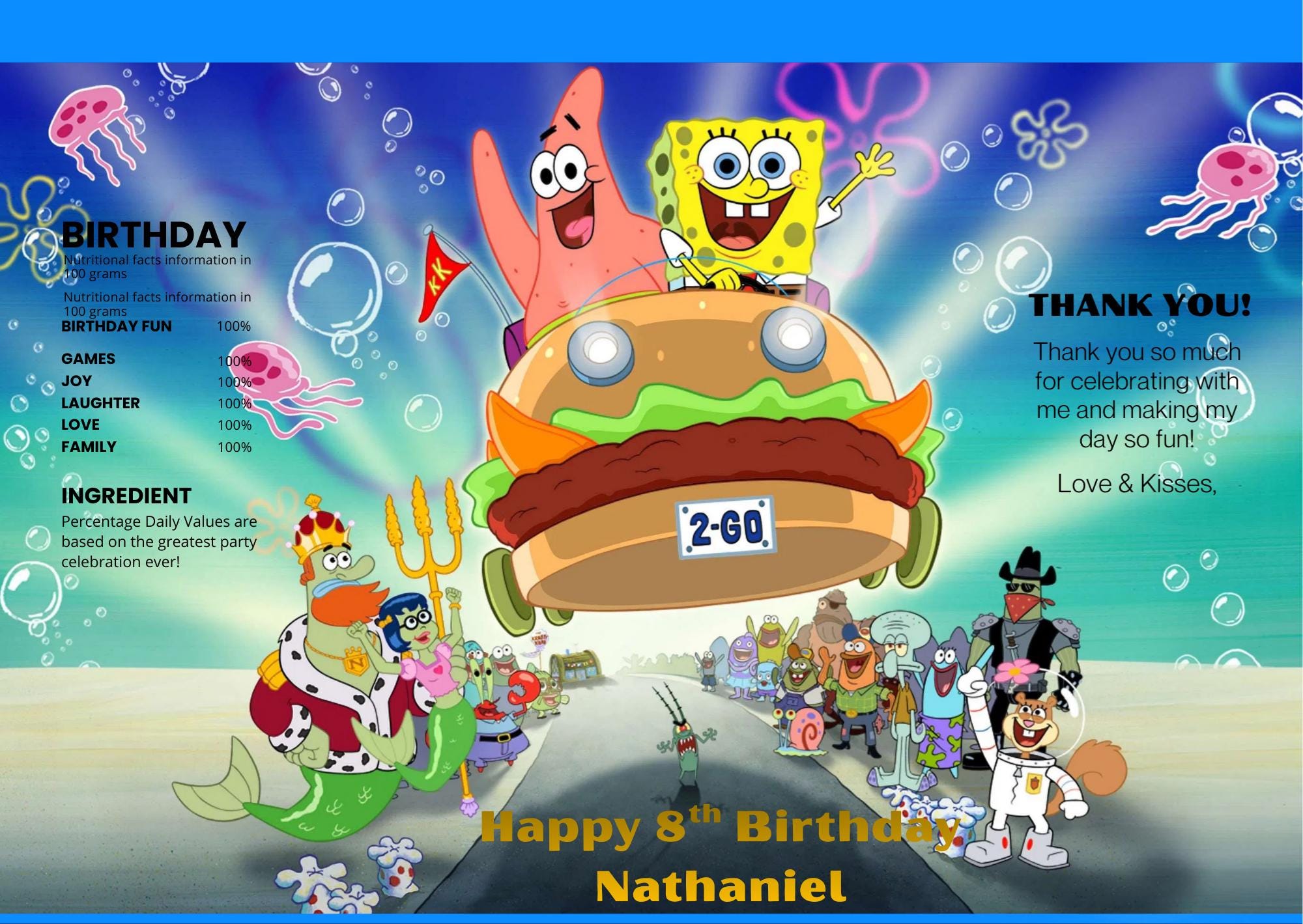 Spongebob Chip Bag Label Digital - Etsy