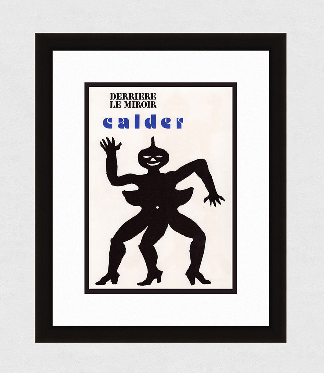ALEXANDER CALDER Original 1975 Color Lithograph "three Legged Man ...