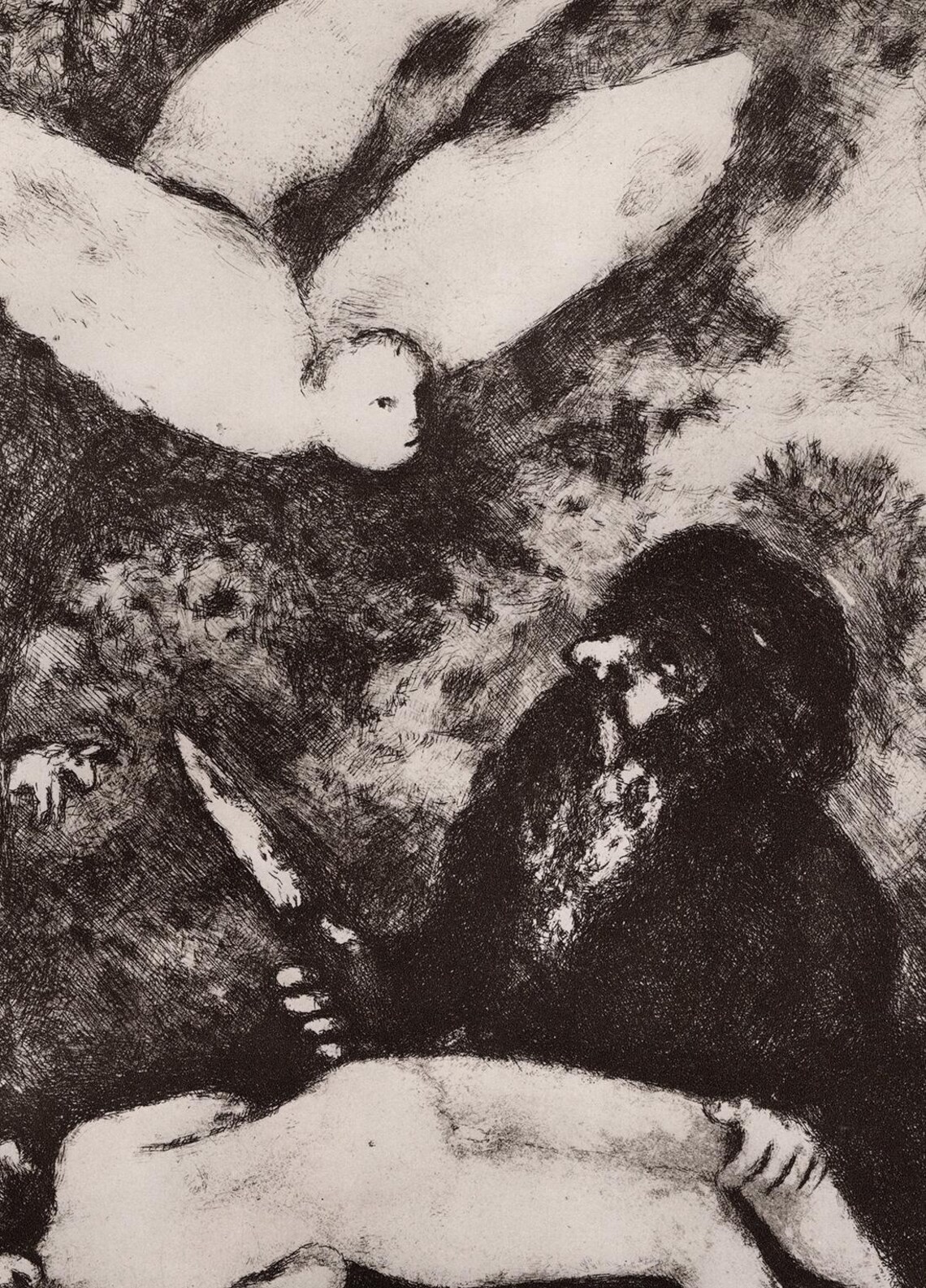 Marc CHAGALL RELIGIOUS 1956 Bible Series Print "the Sacrifice of ...
