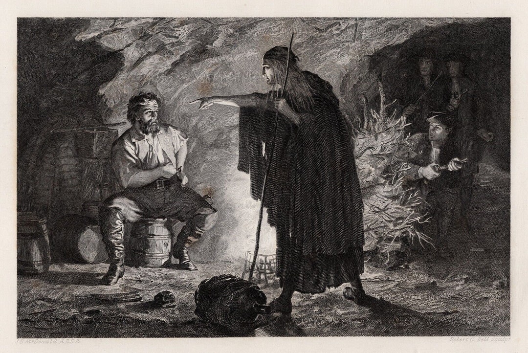 FRAMED John Blake MACDONALD 1800s Engraving "the Capture of Dirk ...