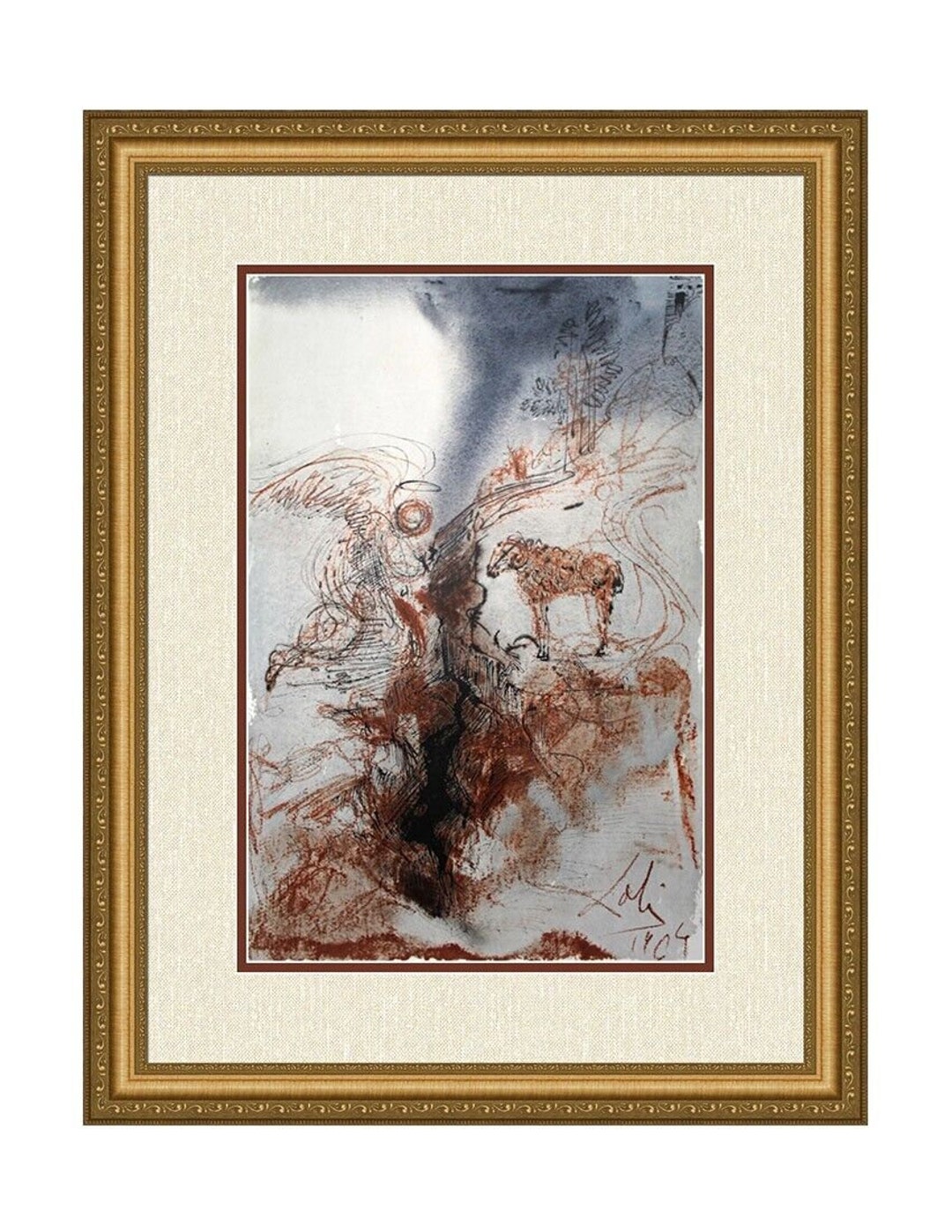 Authentic 1967 Salvador DALI Limited Biblia Sacra "visions of the Ram ...