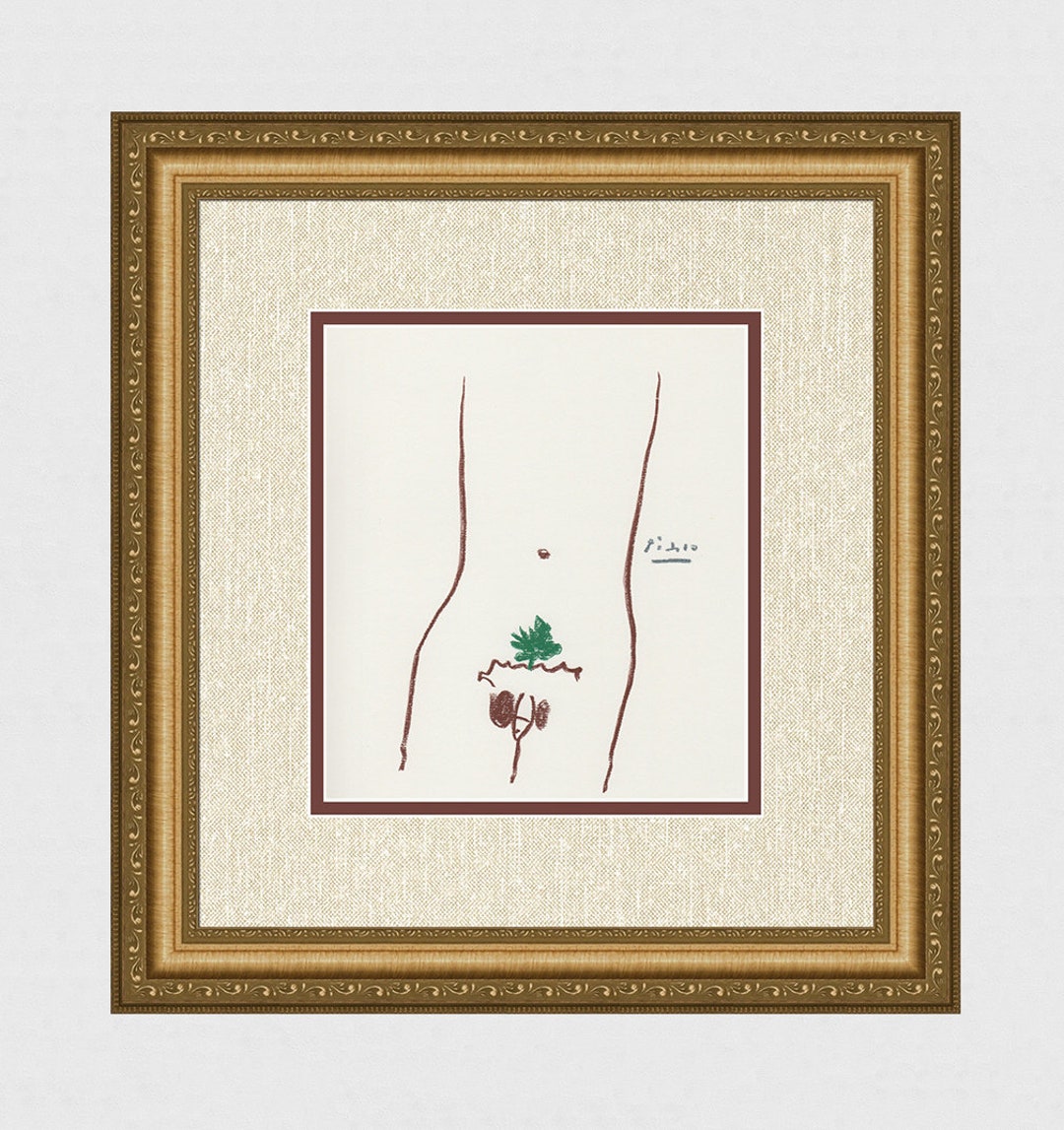 1968 PICASSO Religious Color Lithograph "adam, the First Man" SIGNED ...