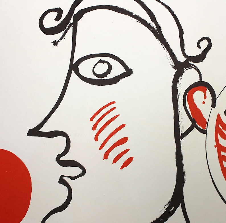 Original 1976 Alexander CALDER Authentic Color Lithograph "colorful ...