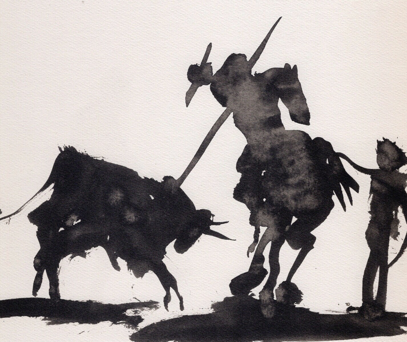 1961 Pablo PICASSO Vintage Lithograph picador With a Sword Custom ...