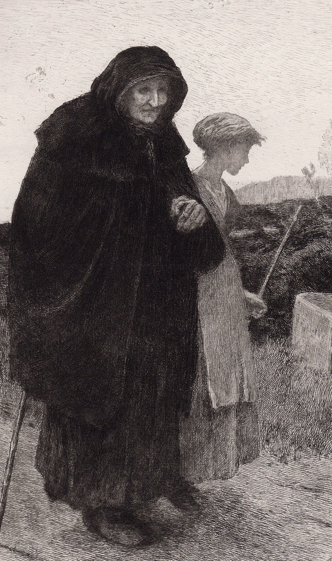 1800s Arthur Hardwick Marsh Etching "forgotten and Homeless" SIGNED ...