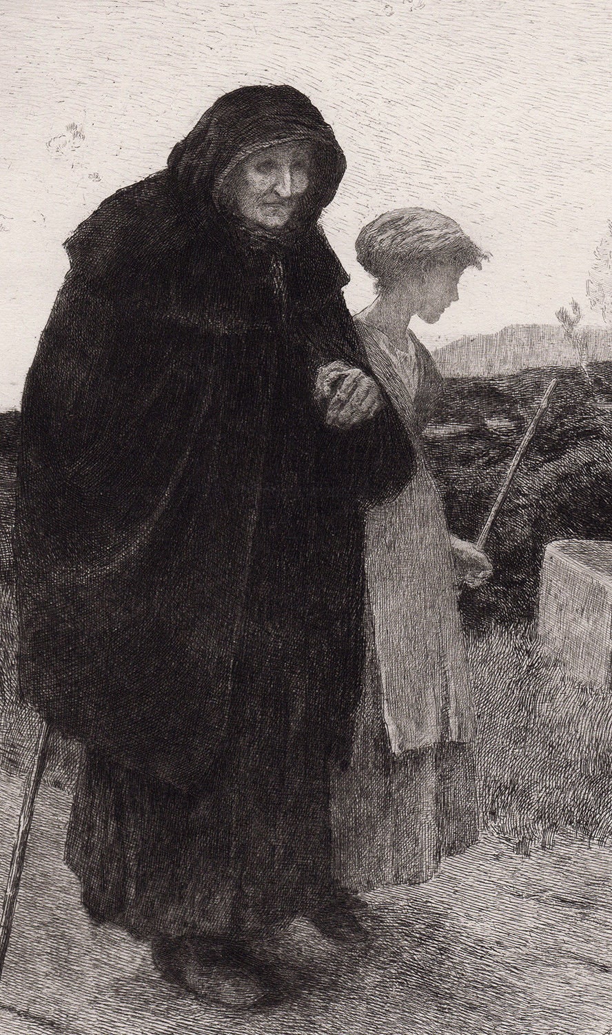 1800s Arthur Hardwick Marsh Etching "forgotten and Homeless" SIGNED ...