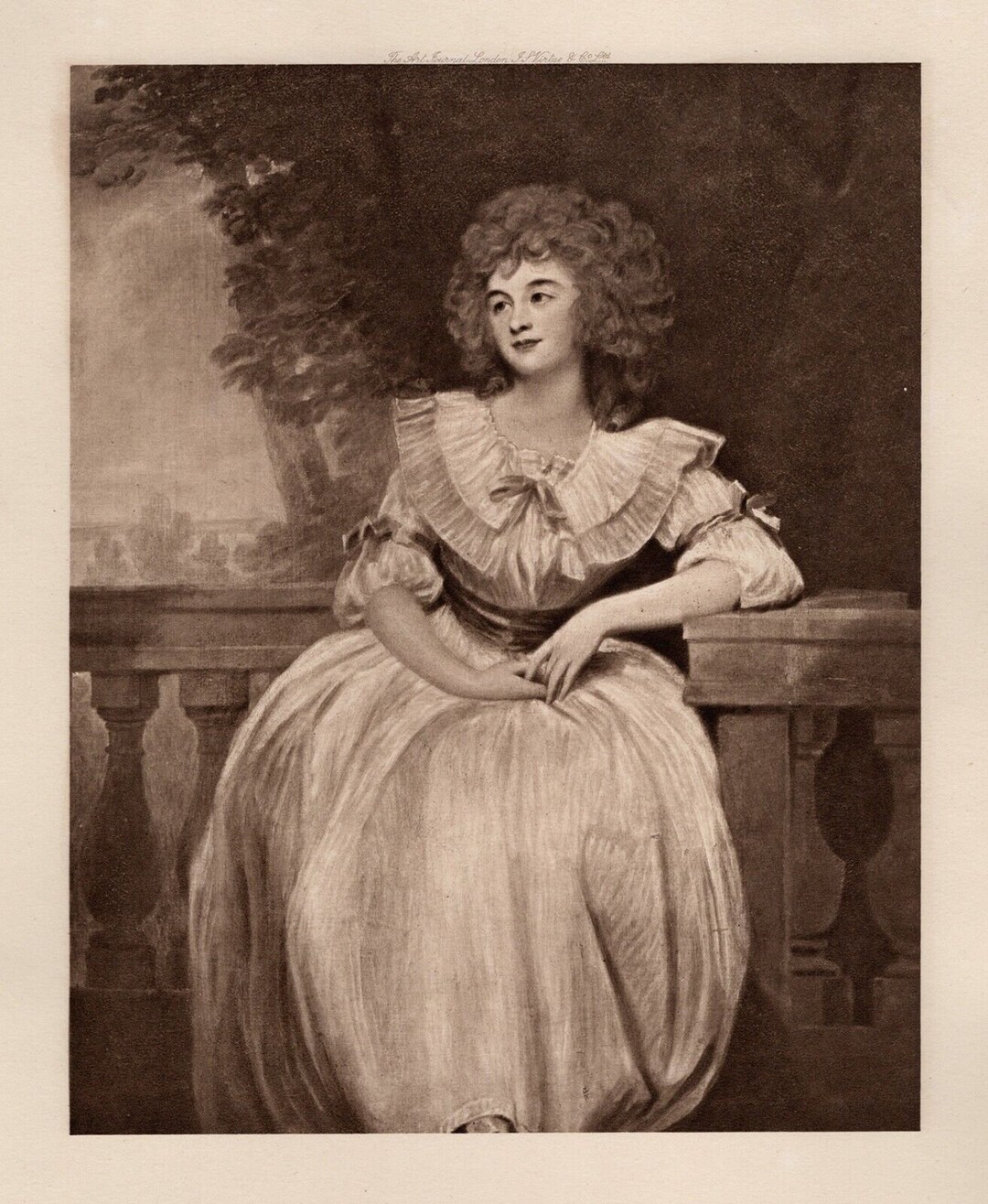 George ROMNEY 1800s Antique Print "jane Eliza Currie Nee Wood" FRAMED ...