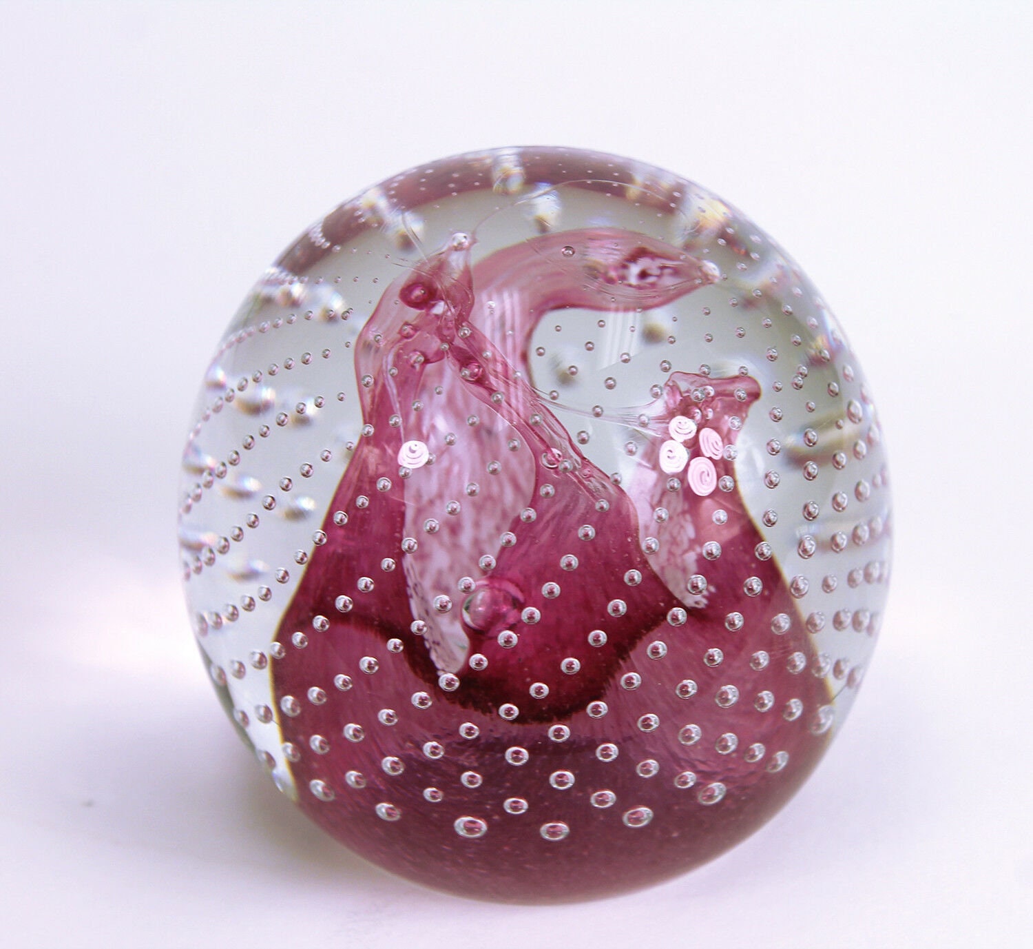 Caithness 1982 Paperweight "cauldron Ruby" Innes Burns Designer - Etsy UK