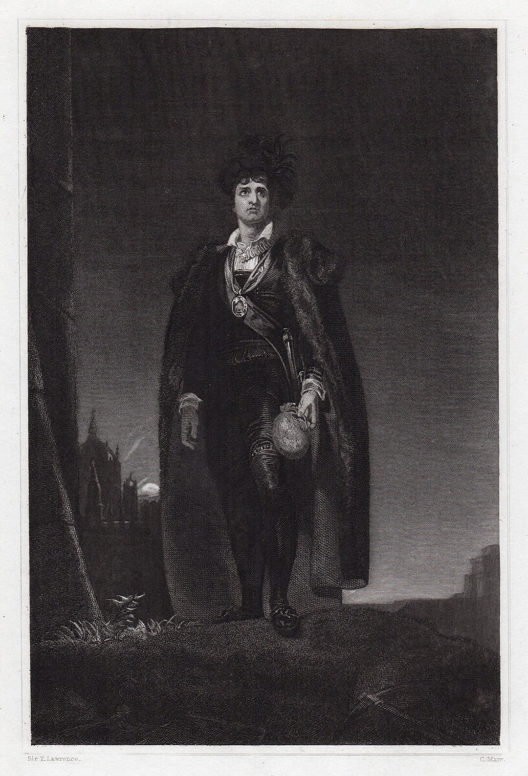 Thomas Lawrence 1800s Engraving "hamlet by William Shakespear" Gallery ...