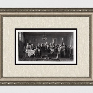 Thomas WEBSTER 1800s SIGNED Engraving "the Christmas Pudding" Gallery ...