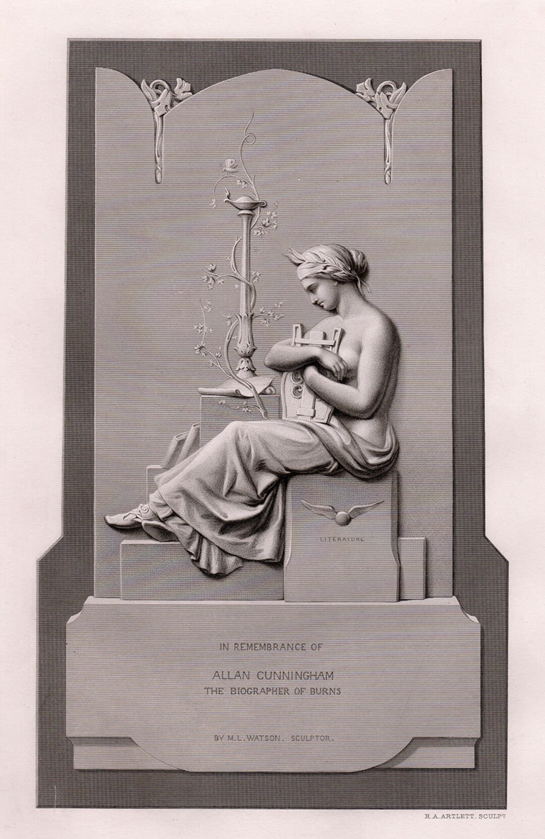 1800s Musgrave WATSON Engraving explorer & Botanist - Etsy