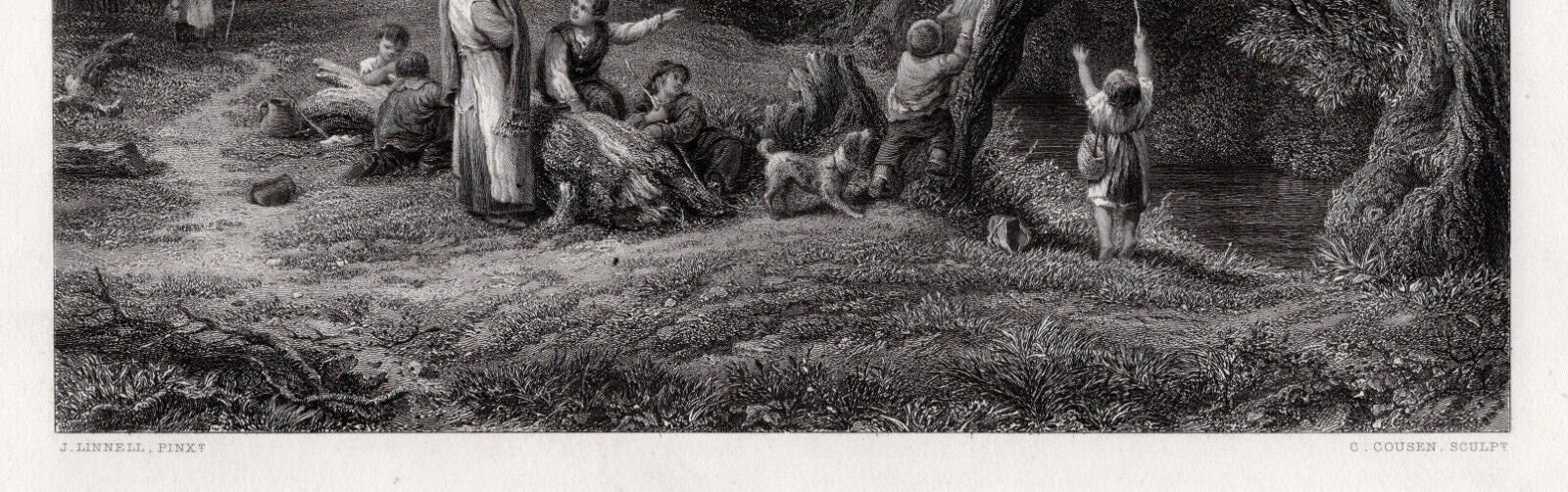1800s Myles Birket FOSTER Signed Etching "the Flower Gatherers" Gallery ...