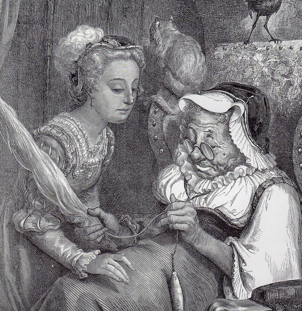 Gustave DORE 1800s Woodcut "the Old Woman and the Princess" Gallery ...