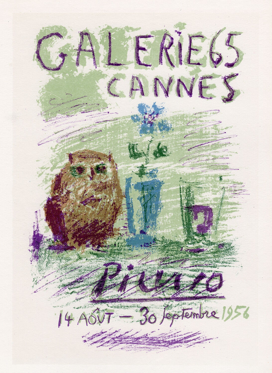 Pablo PICASSO Exhibition Poster "exposition Picasso" Custom Framed ...