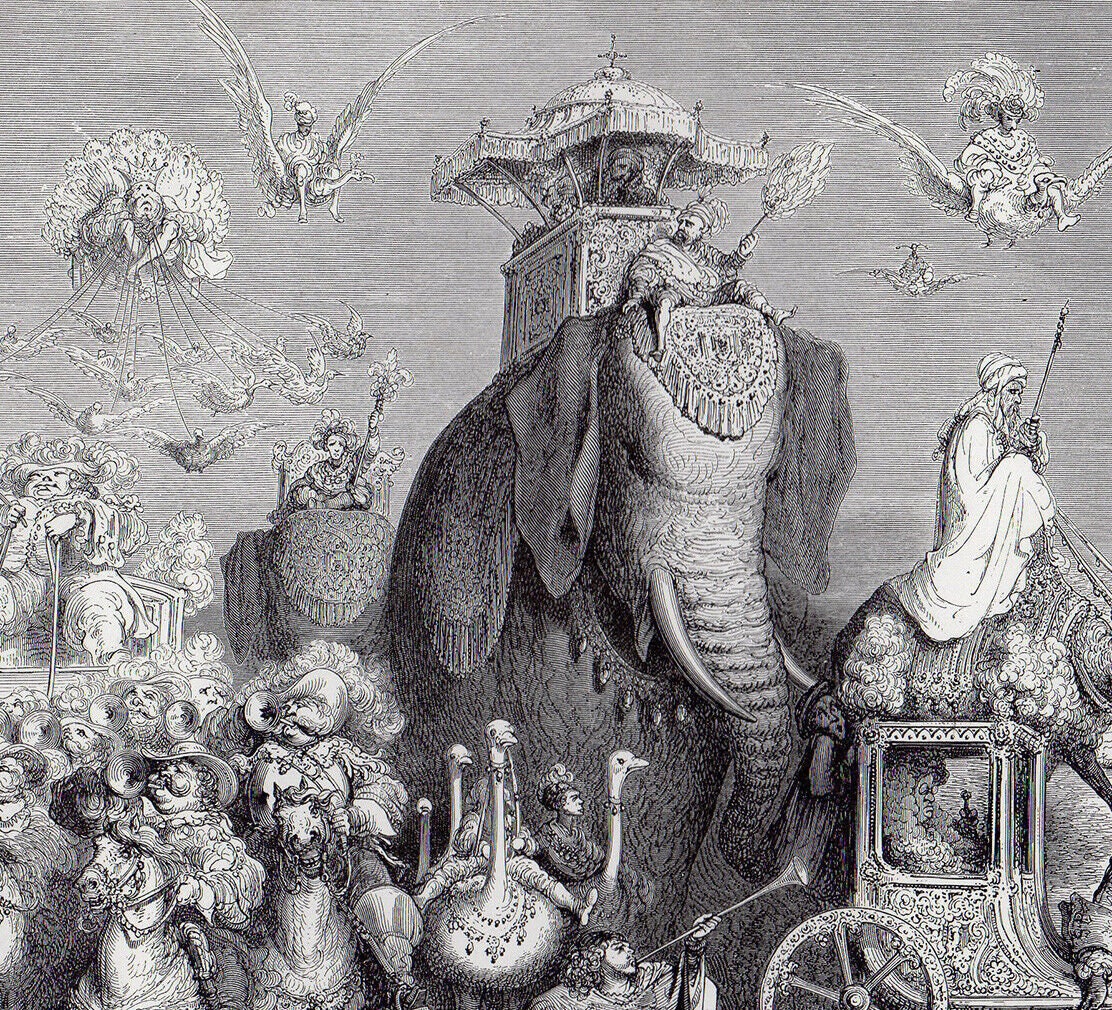 Gustave DORE 1800s Woodcut father of the Princess - Etsy