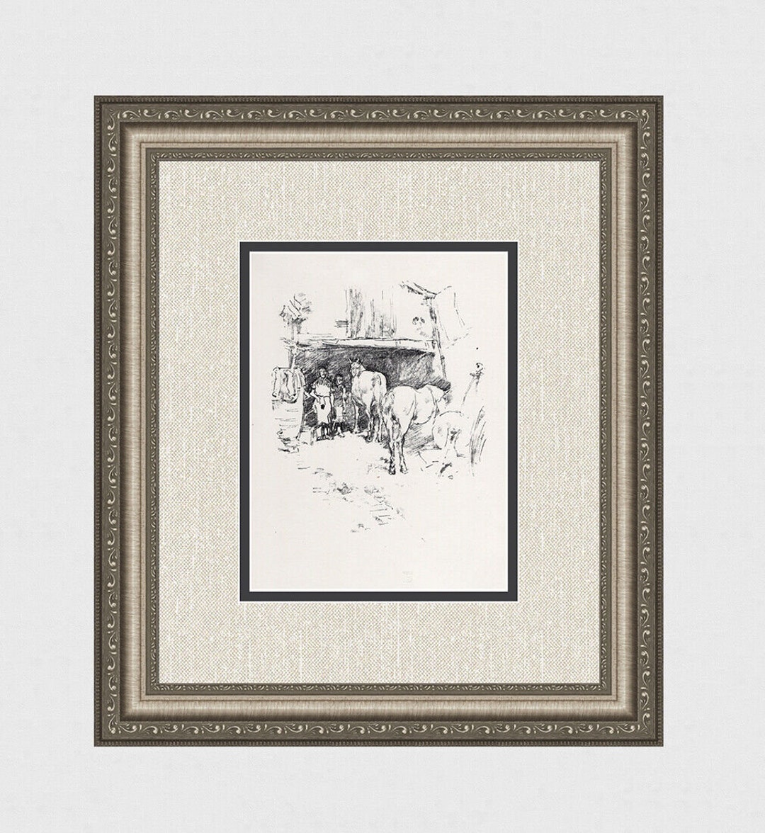 1895 James Whistler Lithograph the Smith's - Etsy