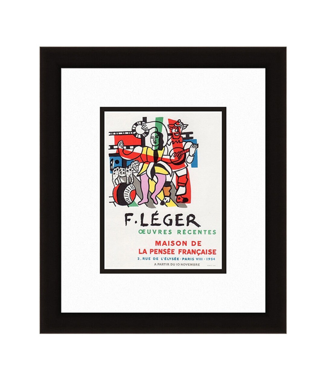 LEGER 1959 Antique Exhibition Poster "ceuvres Récentes" SIGNED Gallery ...