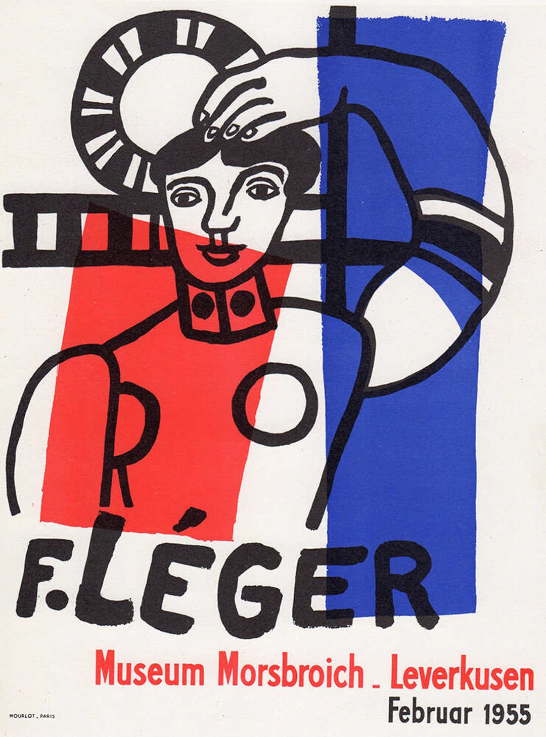Fernand Leger Antique Exhibition Poster "the Proud Patriot" Framed ...