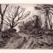 ORIGINAL Frederick Slocombe 1800s Etching "a Winter Walk" SIGNED Framed ...