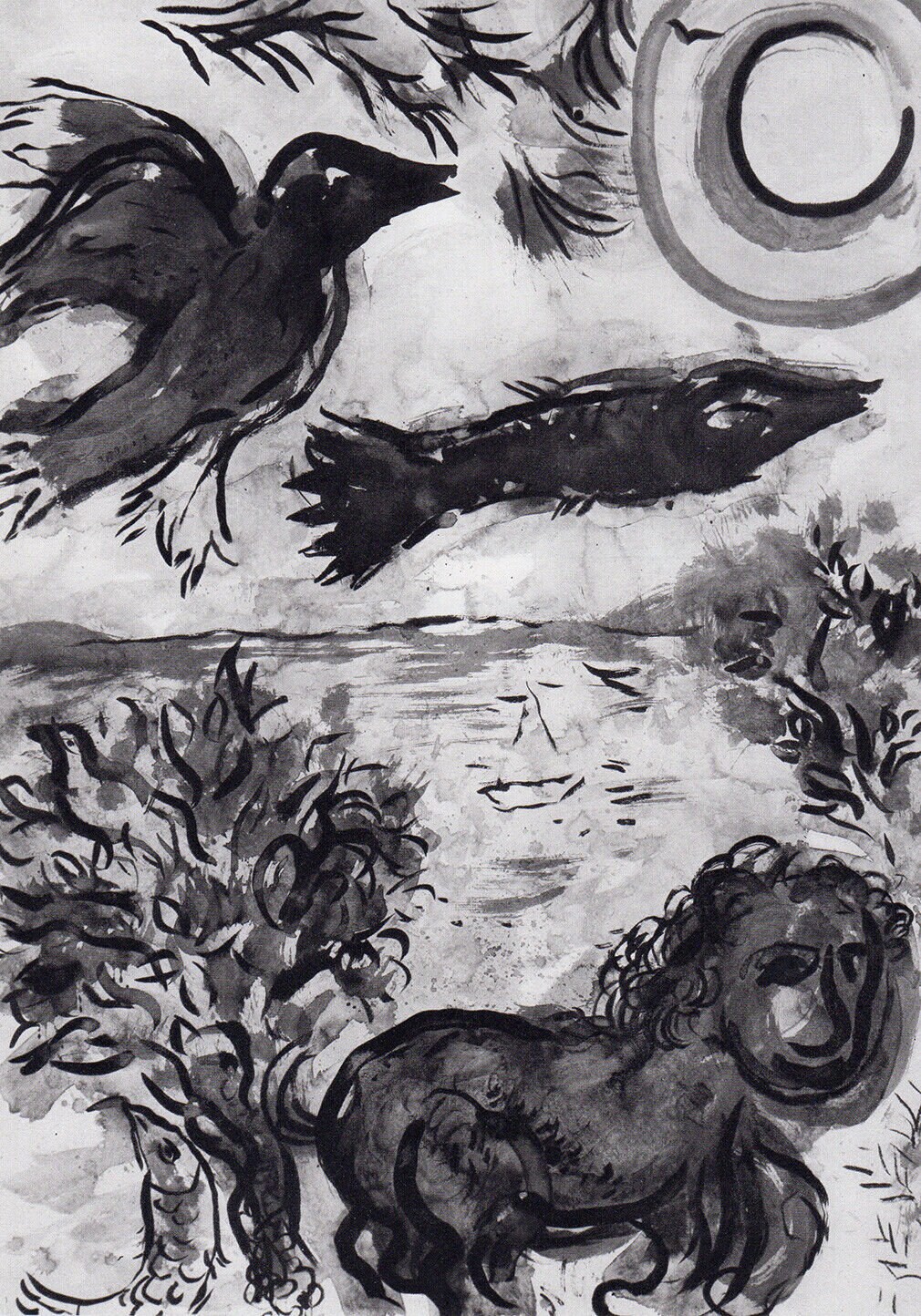 1962 Marc CHAGALL Lithograph "the Lion of Judah" Gallery FRAMED ...