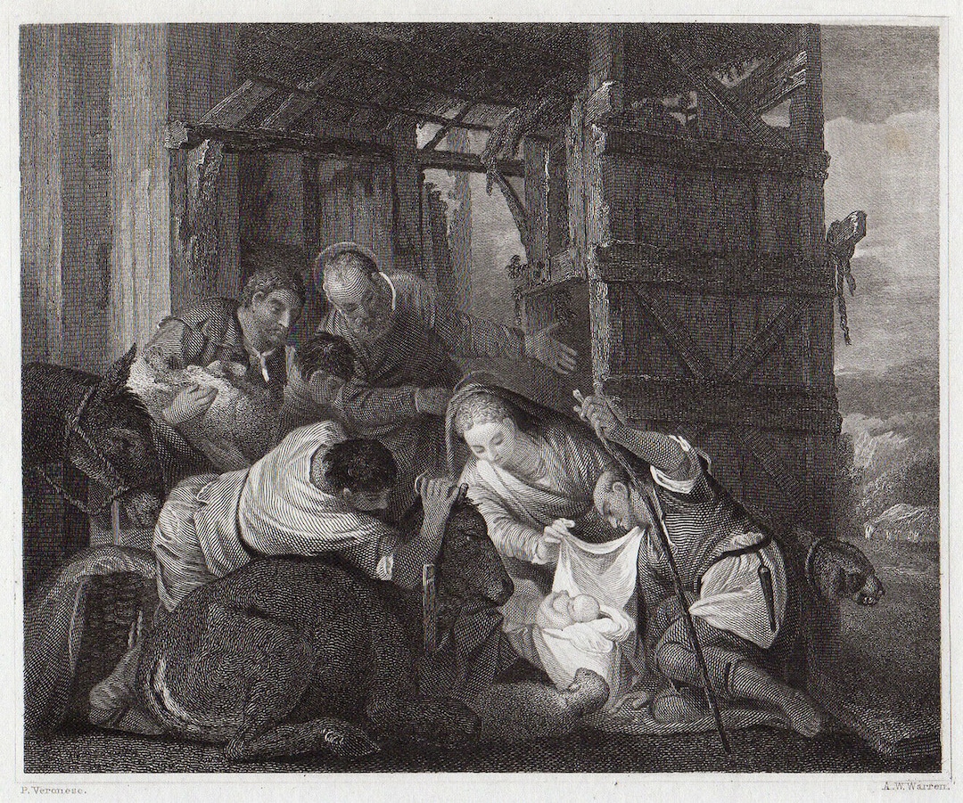 Paul Veronese SIGNED 1800s Engraving "the Nativity Story" Gallery ...