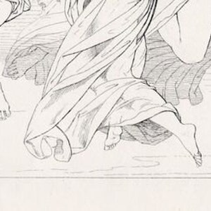 1800's Joseph Noel PATON Engraving the Joyful Spirits Custom Framed ...