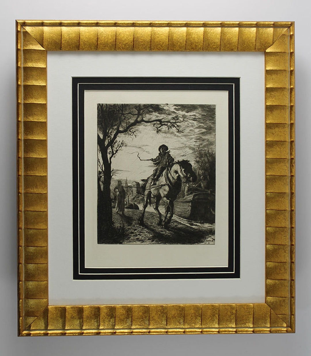 1800 JACOMB-HOOD Original Etching "on the Bridgewater Canal" SIGNED ...