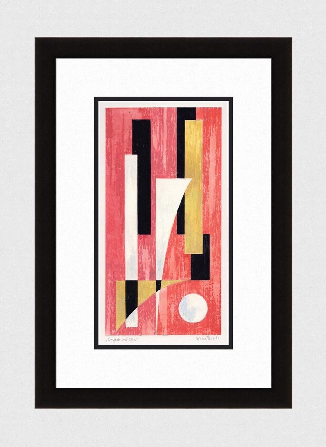 ORIGINAL MATHIS Pencil Signed Couache Painting simple and Clear Gallery ...