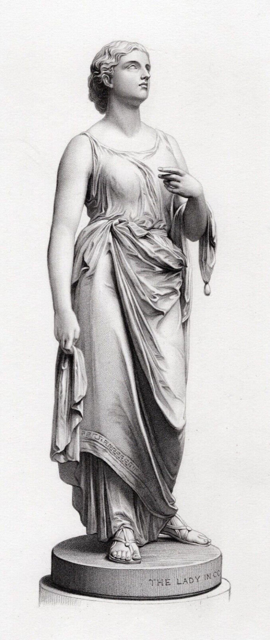 1800s John Denton CRITTENDEN Engraving "the Lady in Comus" GALLERY ...