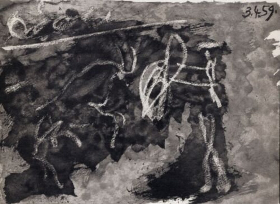 PICASSO 1961 Vintage Lithograph "fighting the Bull" SIGNED Gallery ...
