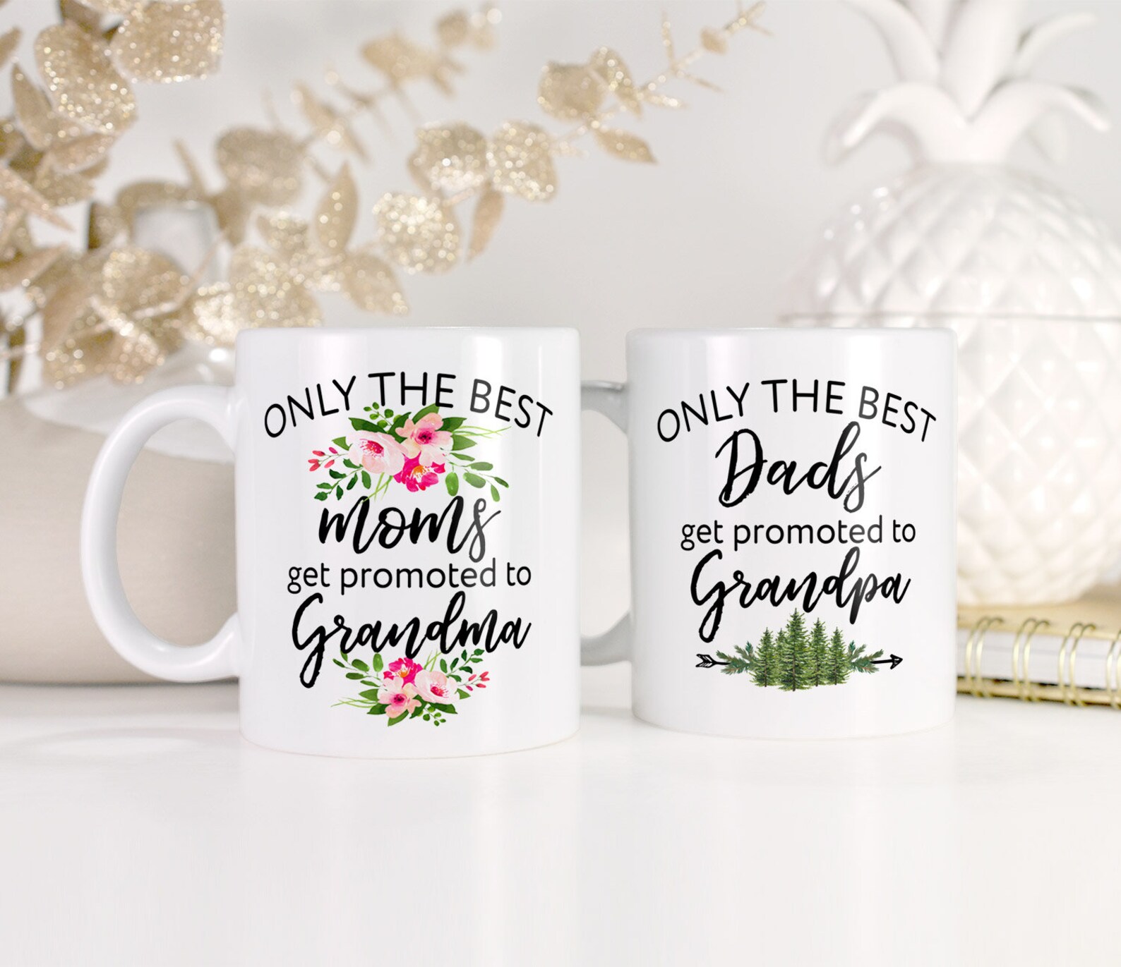 Personalized Grandparent Gifts for Grandparents Mug Set | Etsy