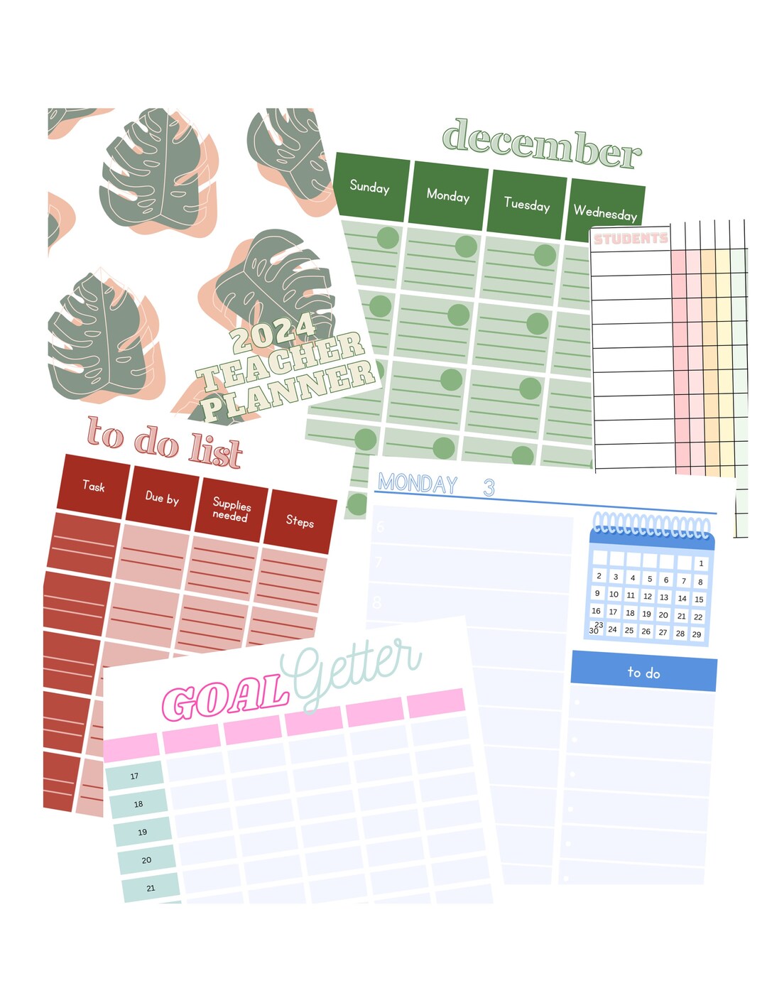 2024 Printable Teacher Planner - Etsy