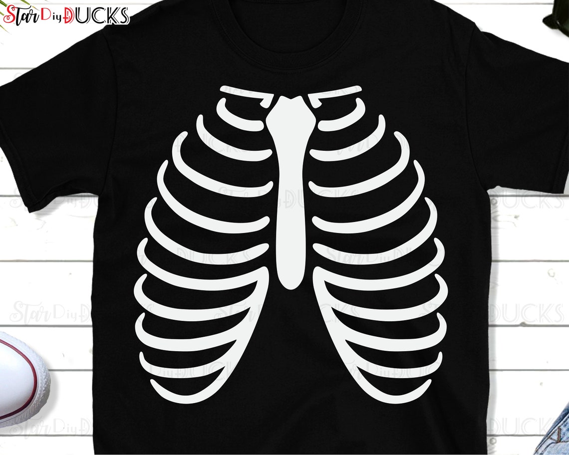 Human Skeleton Chest Bones Cutting Files Svg Clip Art Digital - Etsy