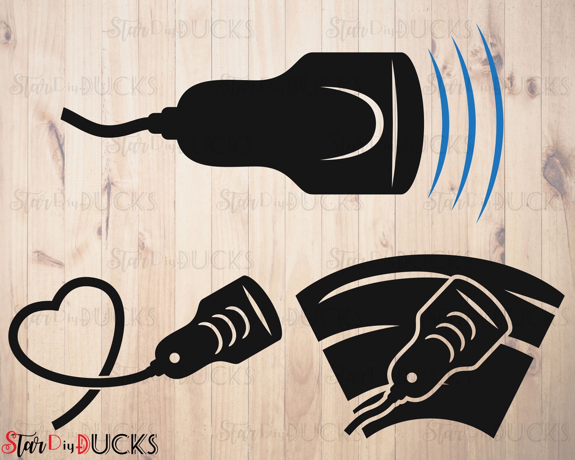 Sonography Probe Cutting Files Svg Clip Art Digital Download - Etsy