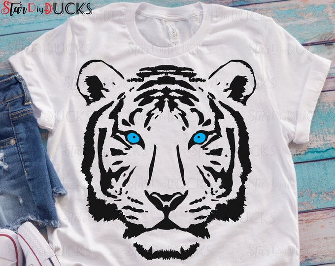 Tiger Head Svg Dxf Eps Jpg Png Clip Art Cutting Files Digital Download ...