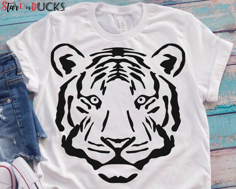 Tiger Head svg dxf eps jpg png Clip Art Cutting Files | Etsy
