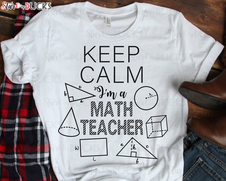 Keep Calm I'm a Math Teacher Cutting Files Svg Clip Art - Etsy
