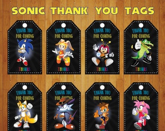 Sonic thank you card | Etsy