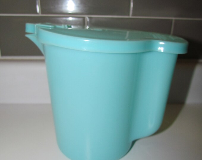 Vintage Tupperware 70's Sugar Creamer Milk Container Flip Top Lid Blue ...